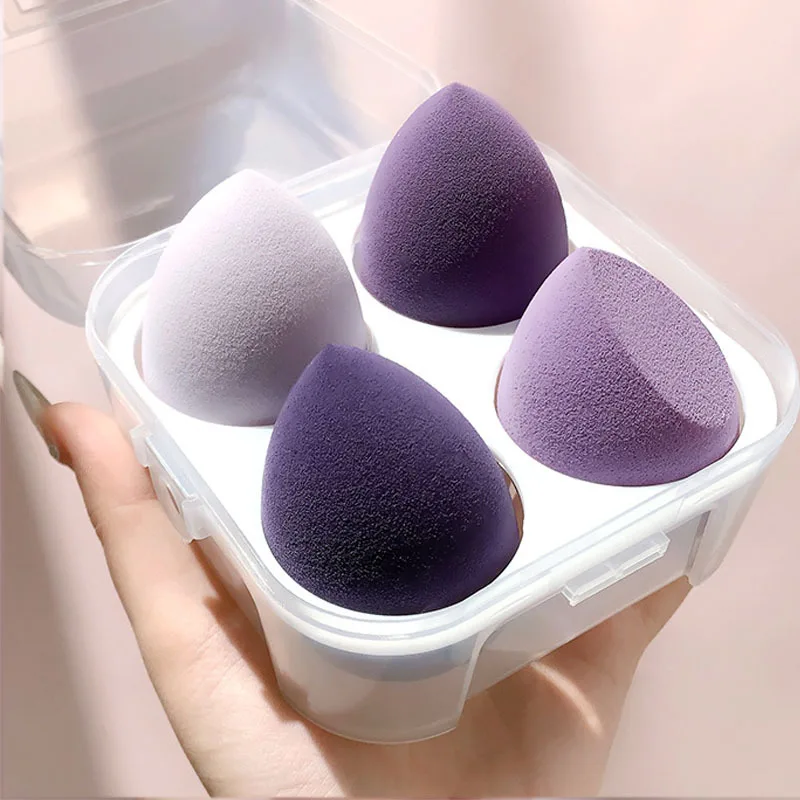 Cosmetic Puff Makeup Sponge Organizer Storage Box Foundation Powder ...