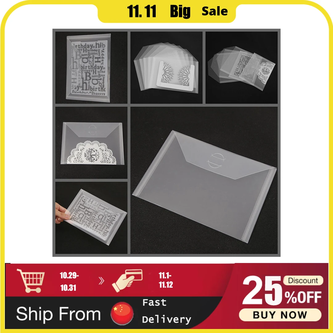 10-piece-Set-Transparent-Portable-Storage-Bag-Used-To-Store-stamps-and ...