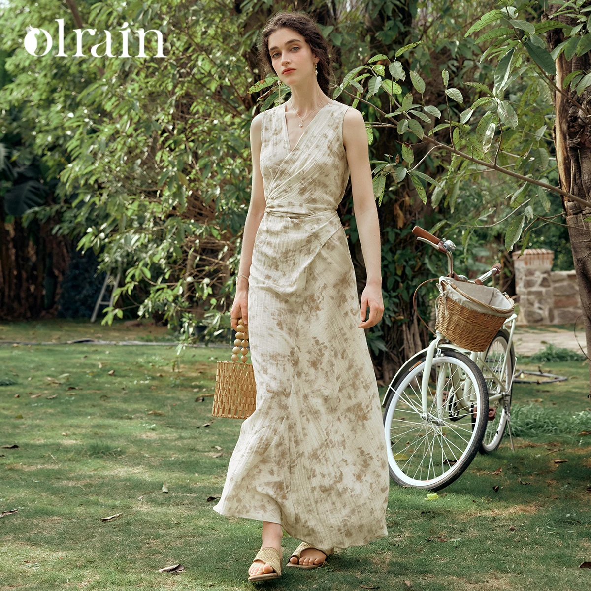 Vestido OLrain Vintage con Estampado para Mujer, Primavera-Verano 2026 ...