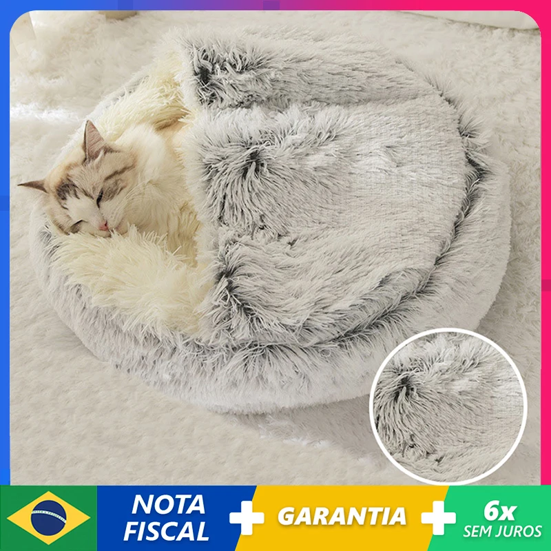 Super macio animal de estimação gato cama de pelúcia tamanho completo ...