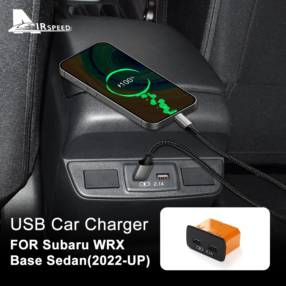 USB-Charger-For-Subaru-WRX-2022-2023-2024-Base-Sedan-12V-2-1A-Power ...