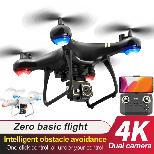 LSRC LF-608 Pro 4K HD Kamera Ganda WIFI FPV Mode Tahan Tinggi Lintasan ...