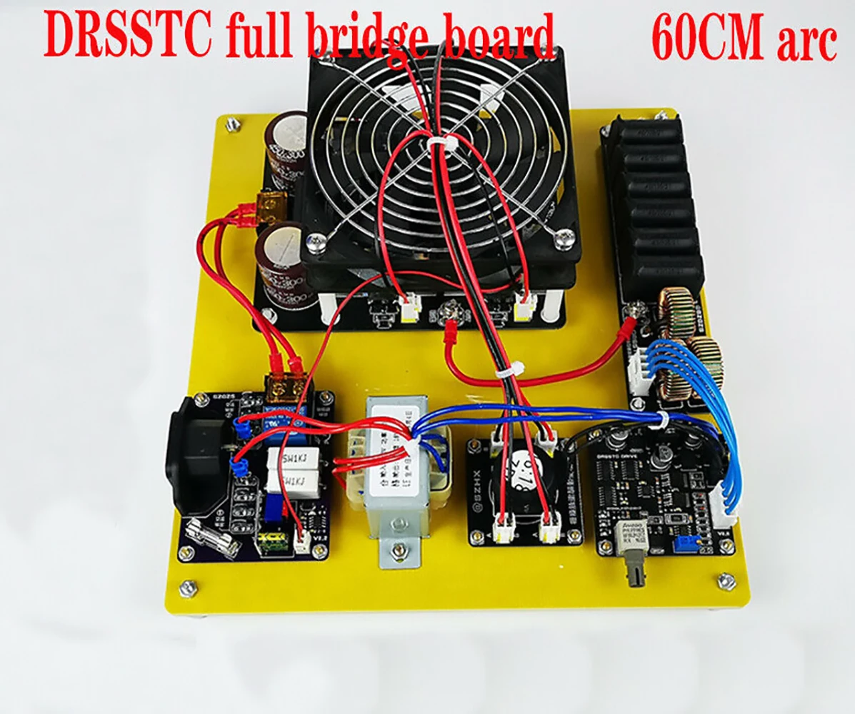 0-6M-electric-arc-music-Tesla-coil-driver-board-full-bridge-DRSSTC-coil ...