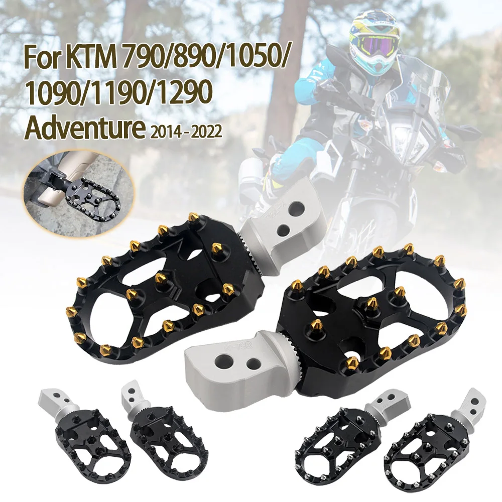 Motorcycle-Rear-Footrest-360-Degree-Adjustable-Foot-Pegs-Rotatable ...