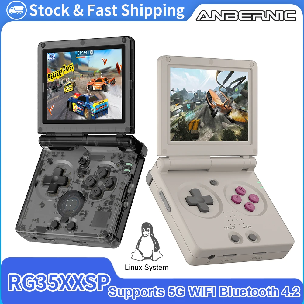 ANBERNIC-RG35XXSP-Retro-Flip-Handheld-Game-Console-3-5-IPS-Screen-Linux ...