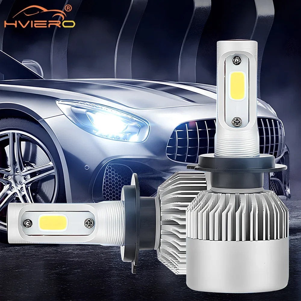 Car-LED-Reverse-Light-9006-9012-H3-H4-H7-Automotive-COB-72W-8000LM ...