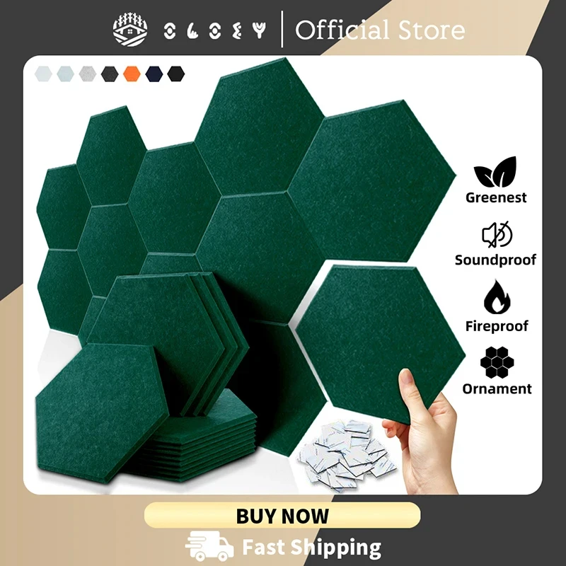12Pcs-Soundproofing-For-Studio-Home-Recording-Sound-Absorbing-Panels ...