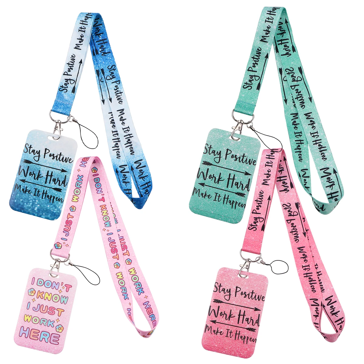 Encouragement-Inspirational-Quotes-Lanyard-For-Key-chain-ID-Card-Cover ...