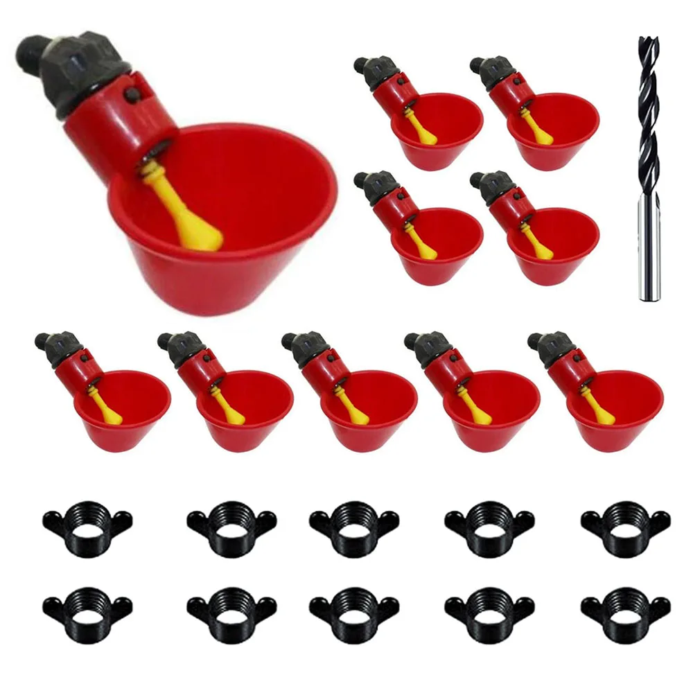 10PCS-Automatic-Chicken-Water-Cup-Professional-Poultry-Auto-Waterer ...