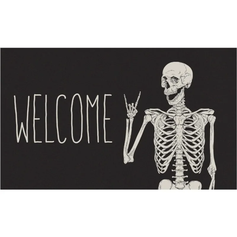 Skull-Skeleton-Welcome-Entrance-Doormat-Home-Decoration-Indoor-Living ...