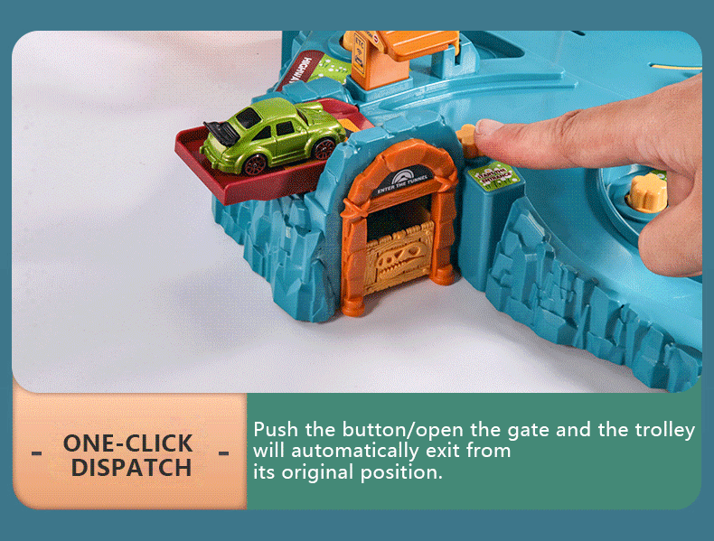 Toy Car Ramp Track Dinosaur Climbing Hills Railcar Colorful Vehicles ...