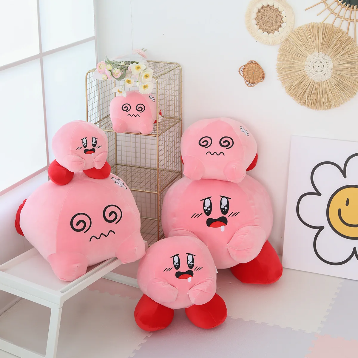 2023-New-Anime-Cartoon-Soft-Cute-Star-Kirby-Doll-Dizzy-Drooling ...