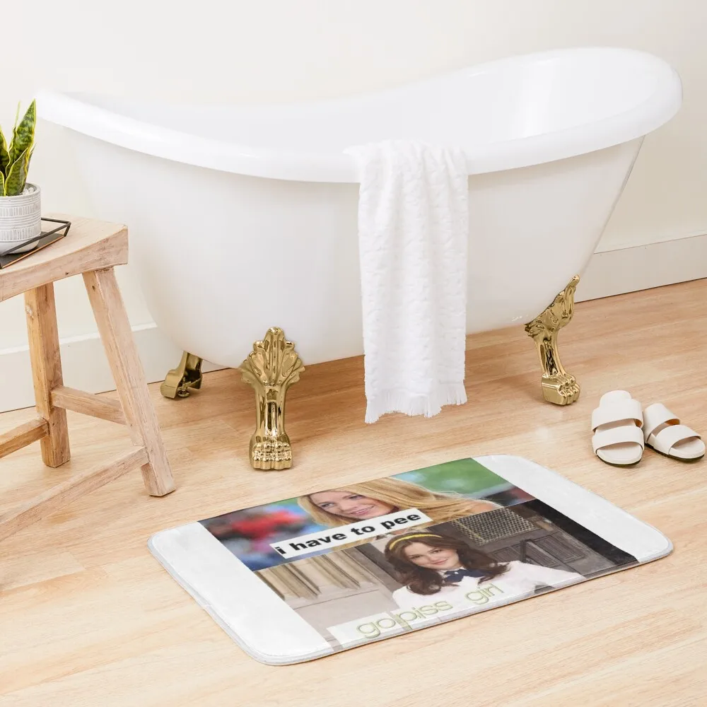 i have to pee go piss girl Bath Mat Rug Bathroom Carpet Anti Slip ...
