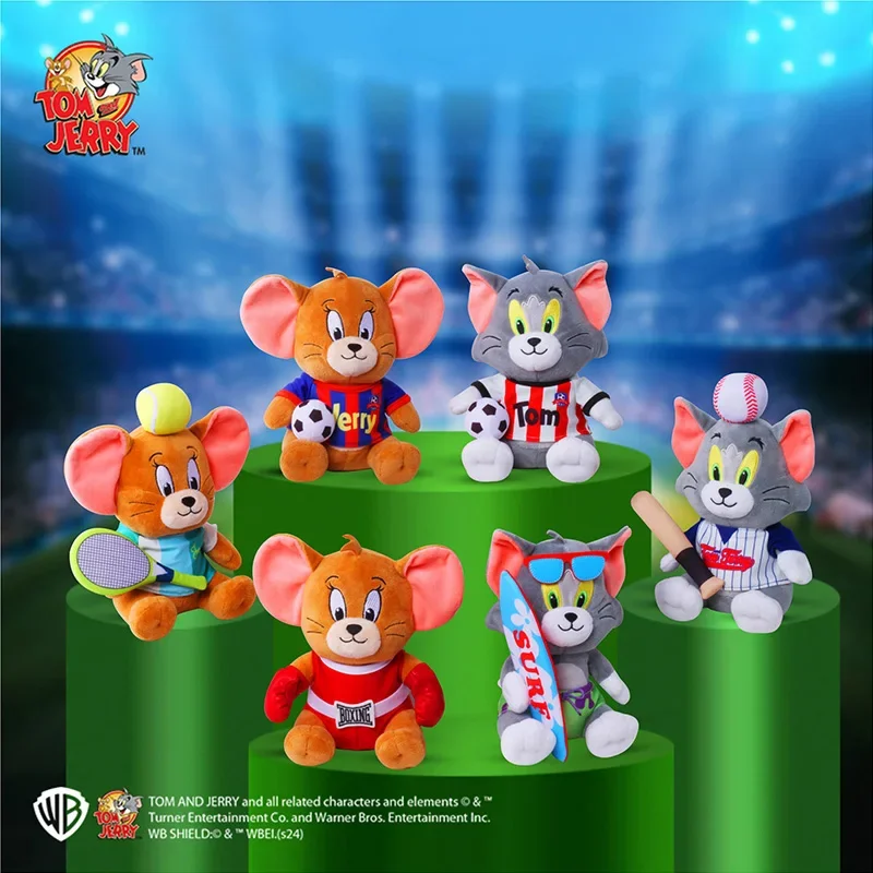 20cm-Tom-and-Jerry-Plush-Toys-Sports-Series-Football-Tom-Tennis-Jerry ...