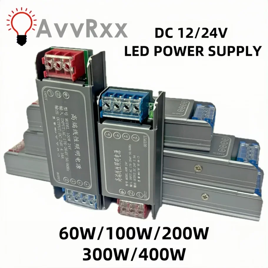 DC-12V-24V-Switching-Power-Supply-AC176-264V-Mute-Lighting-Transformers ...