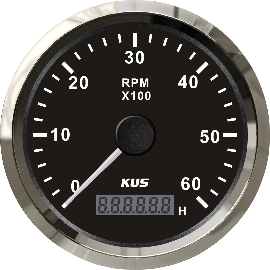 KUS Marine Tachometer Gauge With LED Hourmeter Boat Truck Car RV ...