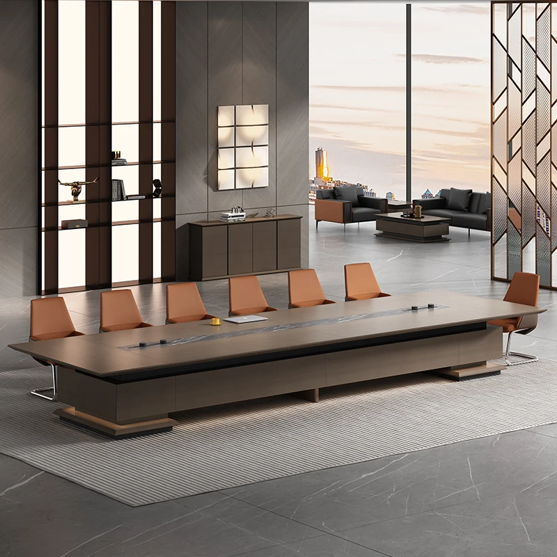 Office-furniture-Large-conference-table-long-table-high-end-light ...