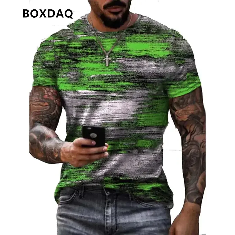 Summer-Tie-dye-Gradient-Men-s-T-Shirts-Short-Sleeve-3D-Print-Street ...