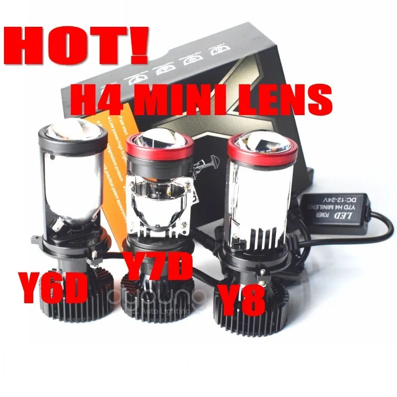 1Pieces-Led-Bulbs-H4-Mini-LED-Projector-Lens-Y6D-Y7D-Y8-Headlight-High ...