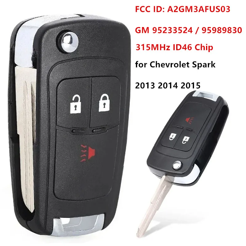 KEYECU-mando-a-distancia-para-coche-dispositivo-con-Chip-ID46-de-315MHz ...