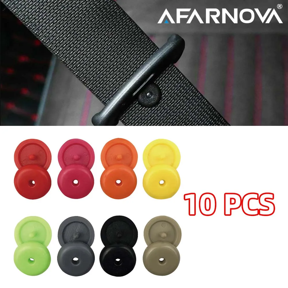 Afarnova-10Pcs-Car-Safety-Seatbelt-Stopper-Buckle-Universal-Fit-Seat ...
