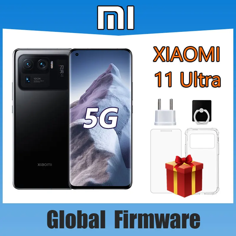 Global ROM Xiaomi MI 11 Ultra 5G โทรศัพท์มือถือโทรศัพท์มือถือ Snapdragon 888 50MP Triple กล้อง ...