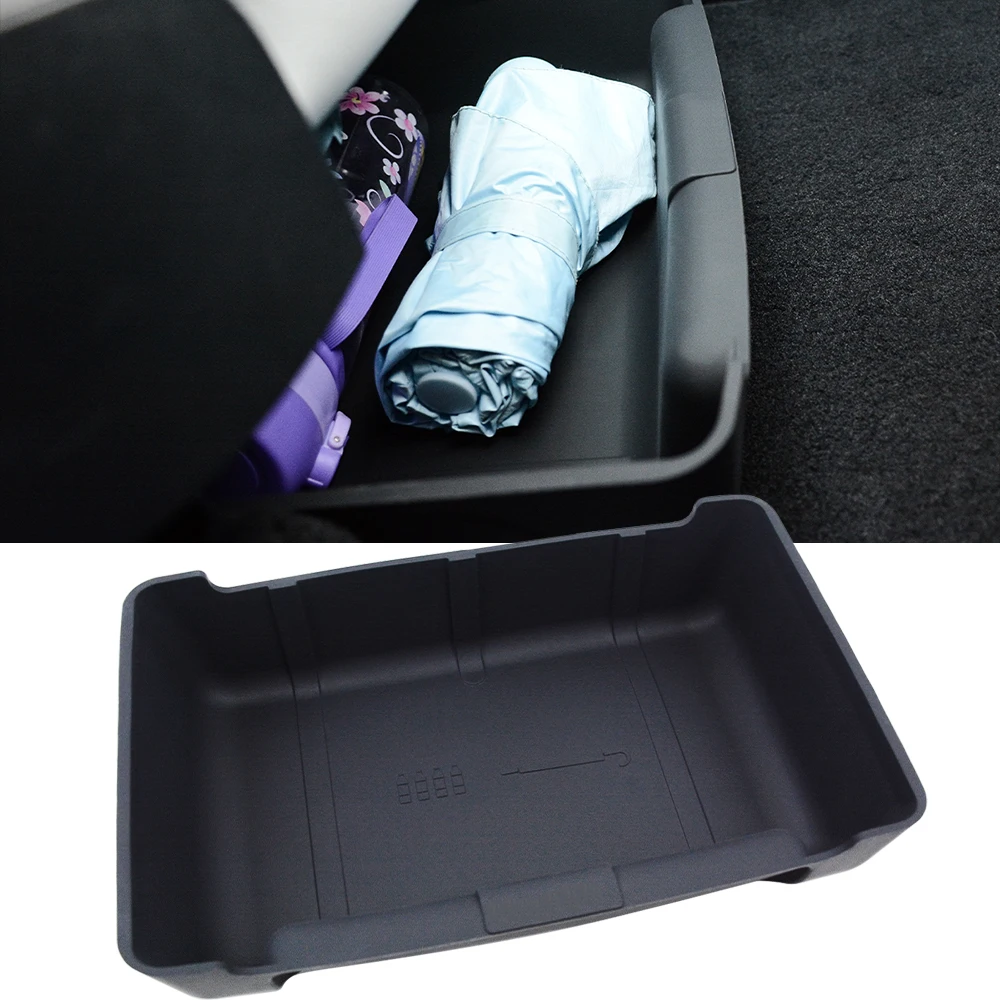 Under Seat Storage Box For Tesla Model Y 2021 2023 Drawer Holder Hidden ...