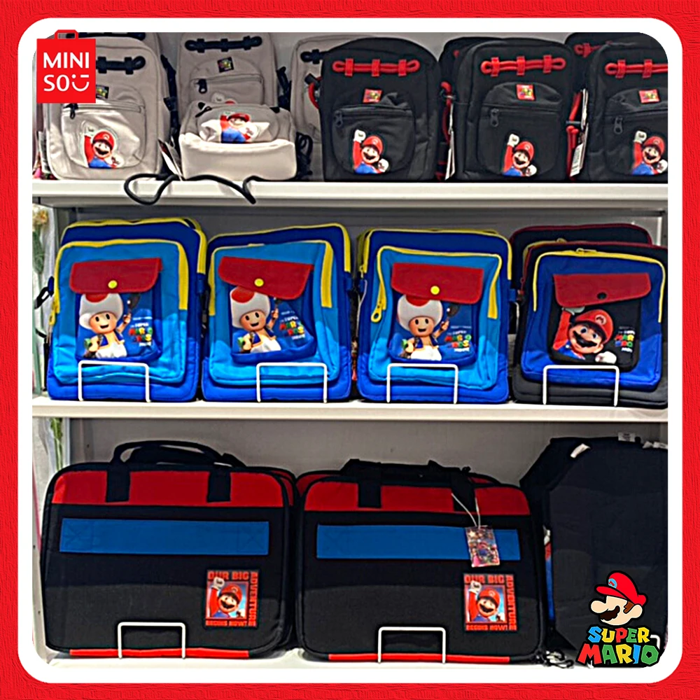 2023-New-Miniso-Super-Mario-Brothers-Series-Computer-Bag-Storage-Bag ...