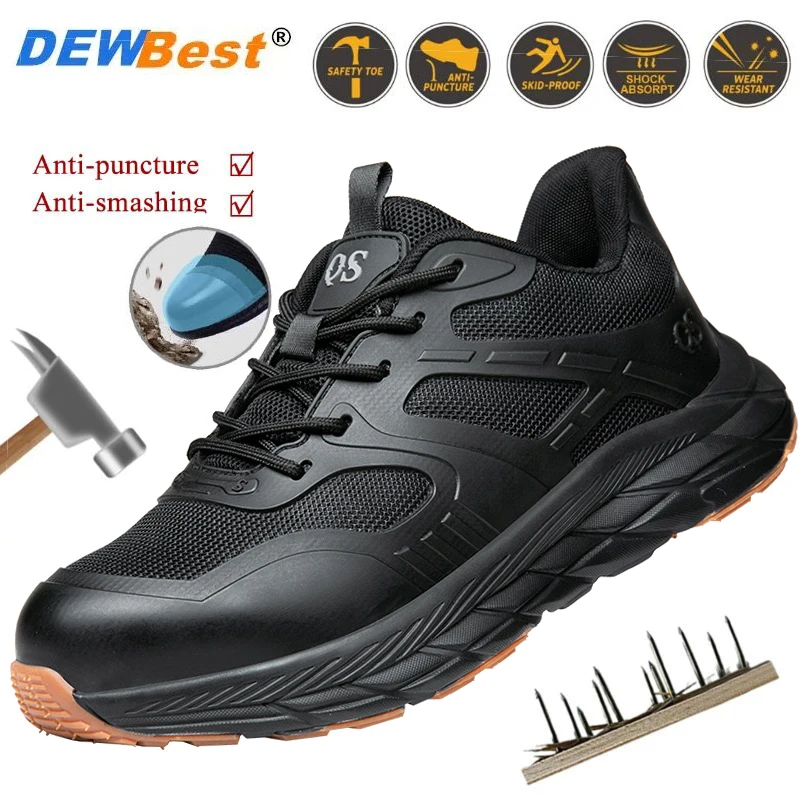 Men's anti-smash anti-puncture summer anti-slip anti-odor safety shoes ...