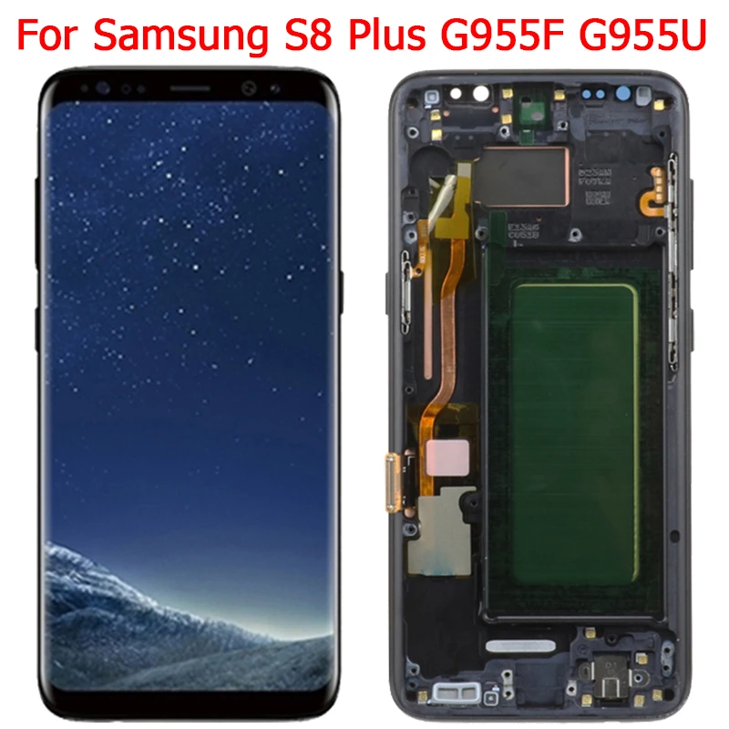 Original S8 Plus LCD For Samsung Galaxy S8+ Display With Black Frame SM ...