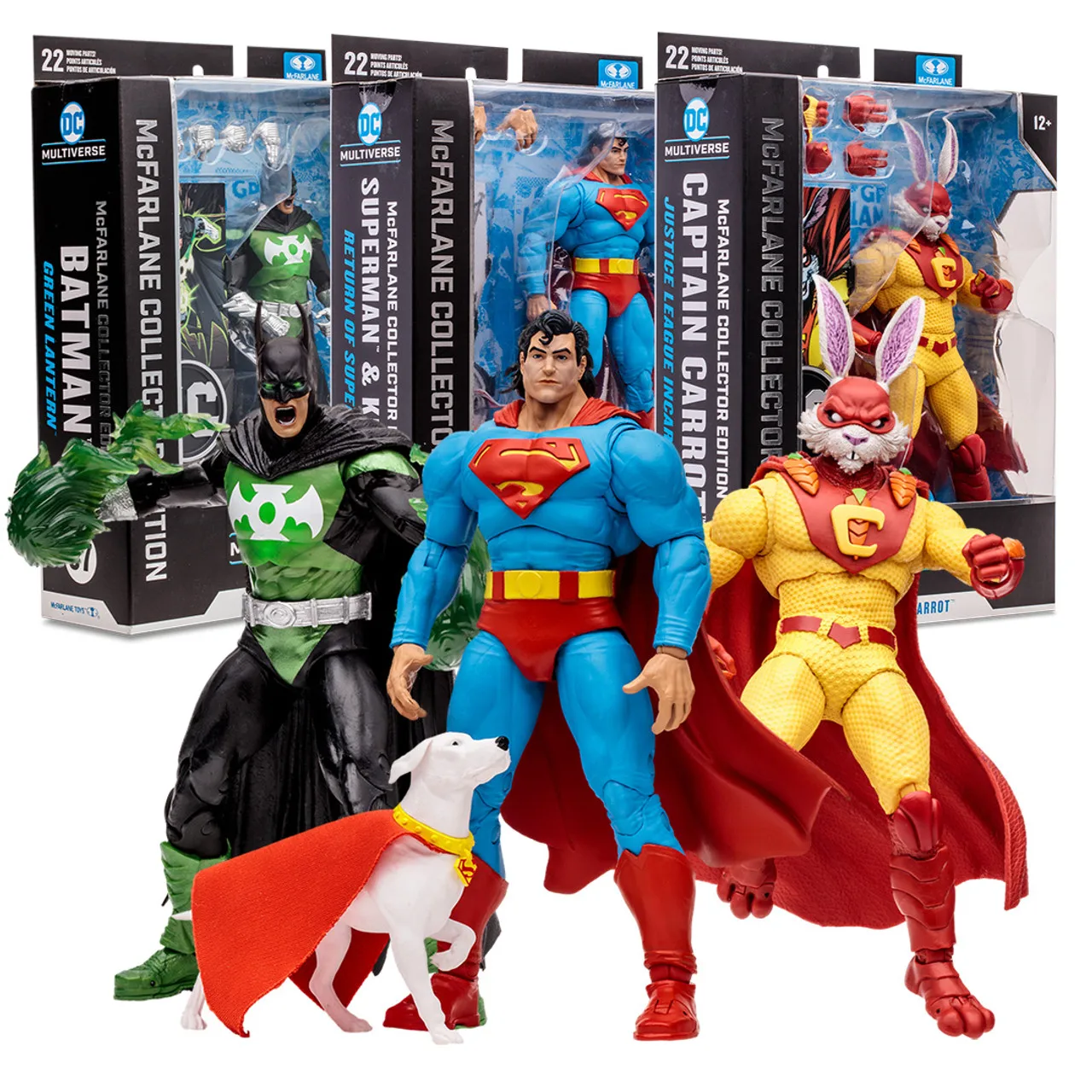 McFarlane-Brinquedos-Apresentando-Captain-Carrot-Brinquedos-Batman-como-Lanterna-Verde-Lanterna ...