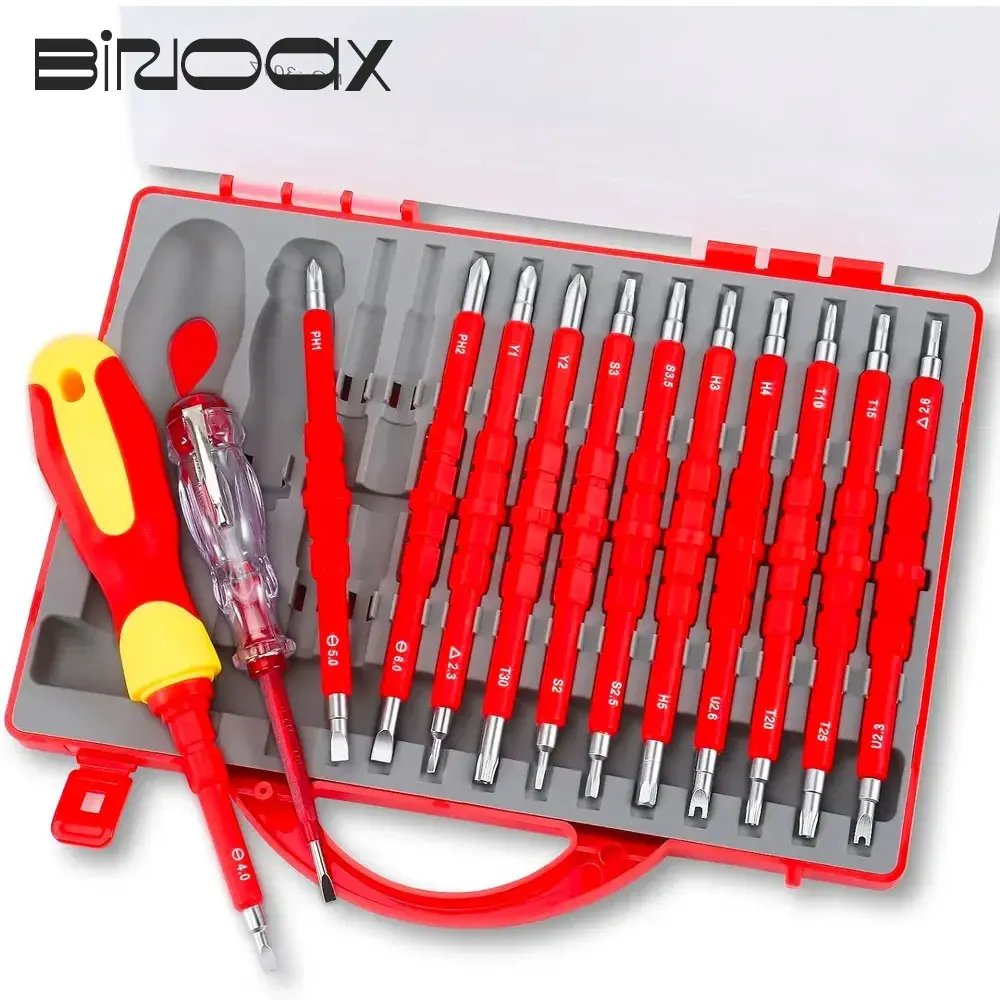 Binoax-Juego-de-destornilladores-aislados-26-en-1-Herramientas-El-ctricas-magn-ticas-de-doble ...