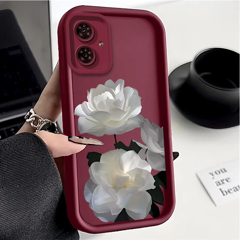Bloom Flower New Sky Eye Phone Case Cover for Moto G30 (032-Brown)
