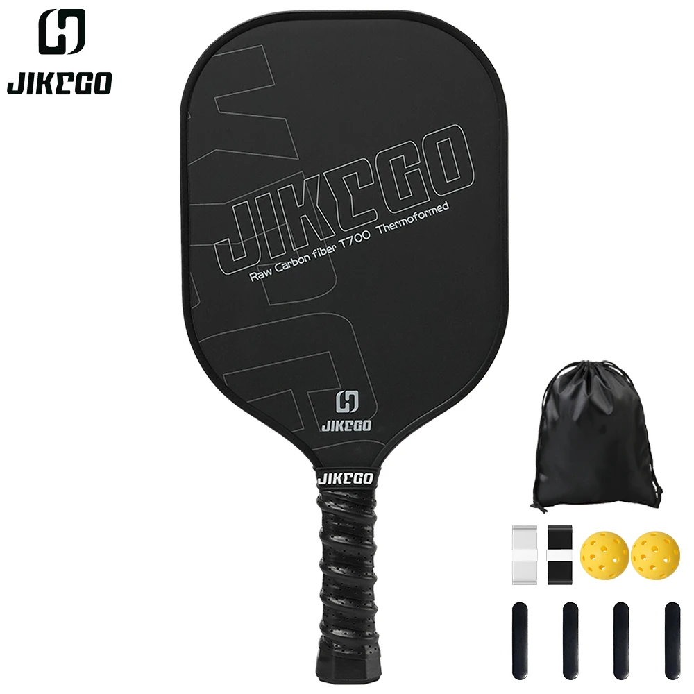JIKEGO-Thermoformed-T700-Raw-Carbon-Fiber-Pickleball-Paddle-16mm-Grip-4 ...