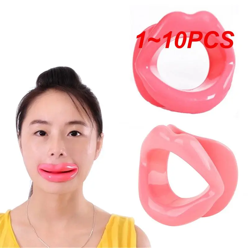 1-10PCS-Silicone-Rubber-Face-Slimmer-Exercise-Mouth-Piece-Muscle-Anti ...