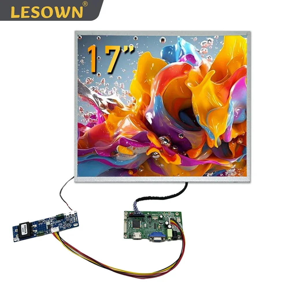 LESOWN 1000Nits High Brightness 17 inch LCD Screen 1280x1024 TN HDMI ...