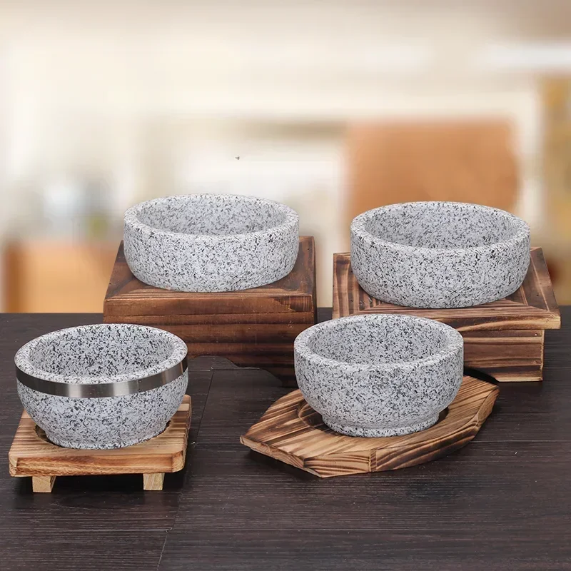 Natural-Stone-Pot-Korean-Cuisine-Special-Stone-Bowl-High-Temperature ...