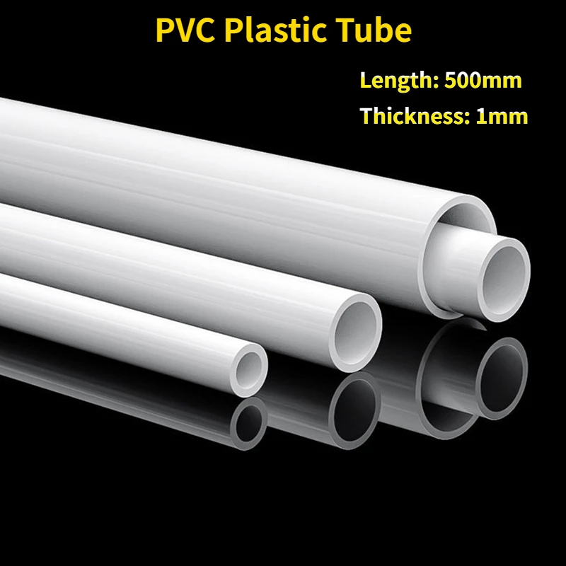 Tube-en-plastique-PVC-blanc-tuyau-fin-et-dur-petit-tuyau-d-eau-paisseur ...