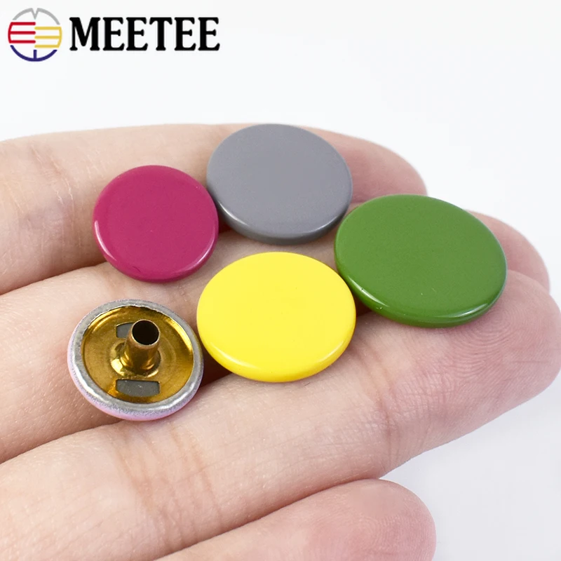 10/20Sets 12-17mm Colorful Snap Buttons Press Studs for Sewing Bags ...