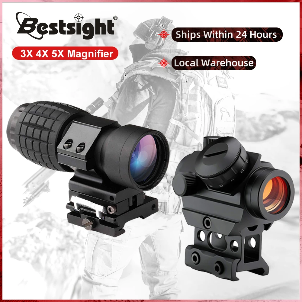 Bestsight-Hunting-Magnifier-Scope-com-tampa-Flip-Up-Red-Dot-Sight ...