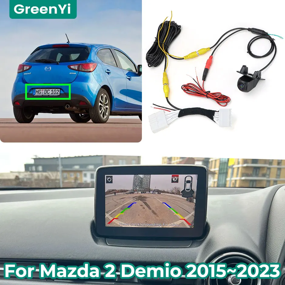 For Mazda 2 Demio DJ Hatch 2015~2023 Car Rear View Camera Work With OEM ...