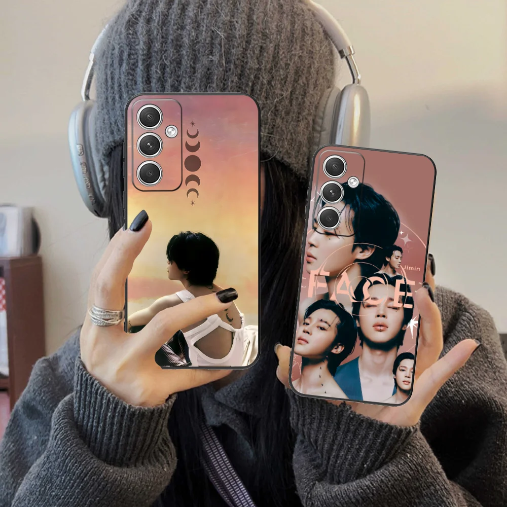 Adorable J-Jimin Themed Phone Case - Black Protective Cover for Galaxy ...