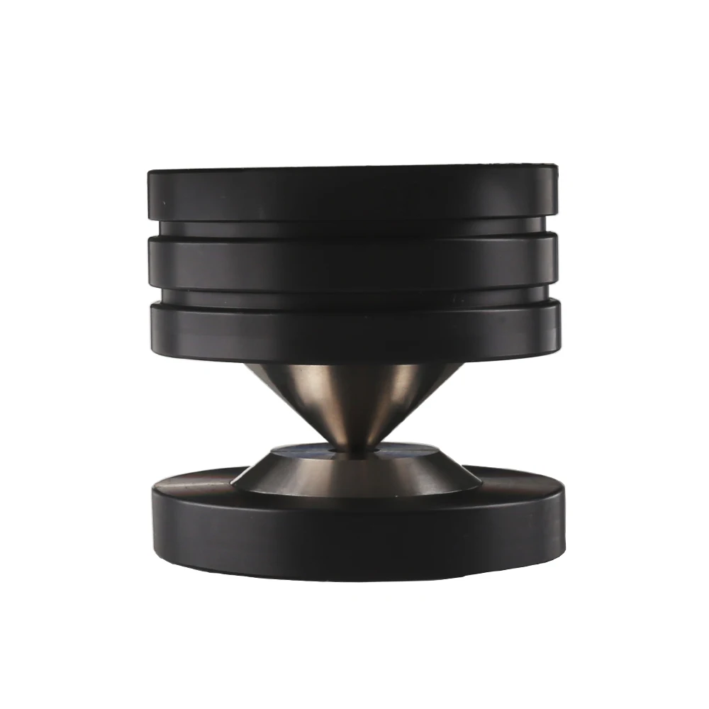 Black Crystal Steel Dia 49*37mm Sound Isolation Feet Speaker Spikes ...