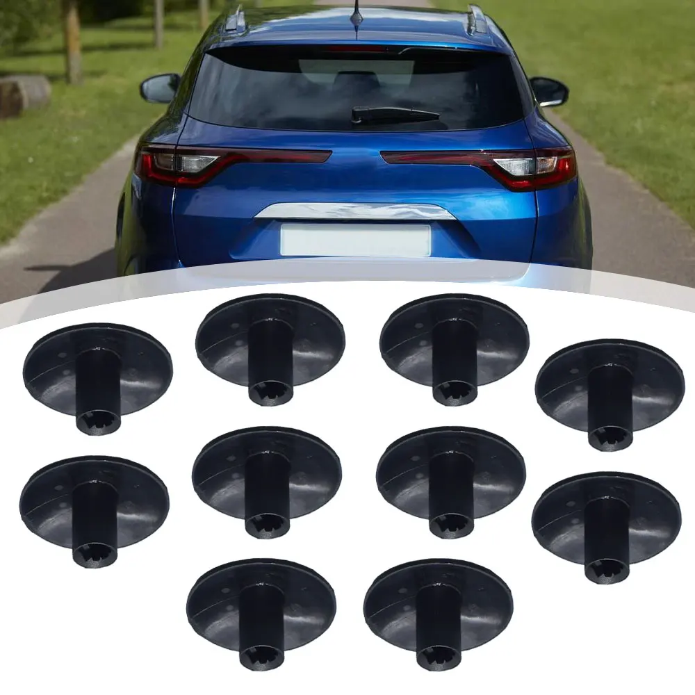 10pcs Black Plastics Auto Fasteners Wheel Housing / Door Trim Panel ...