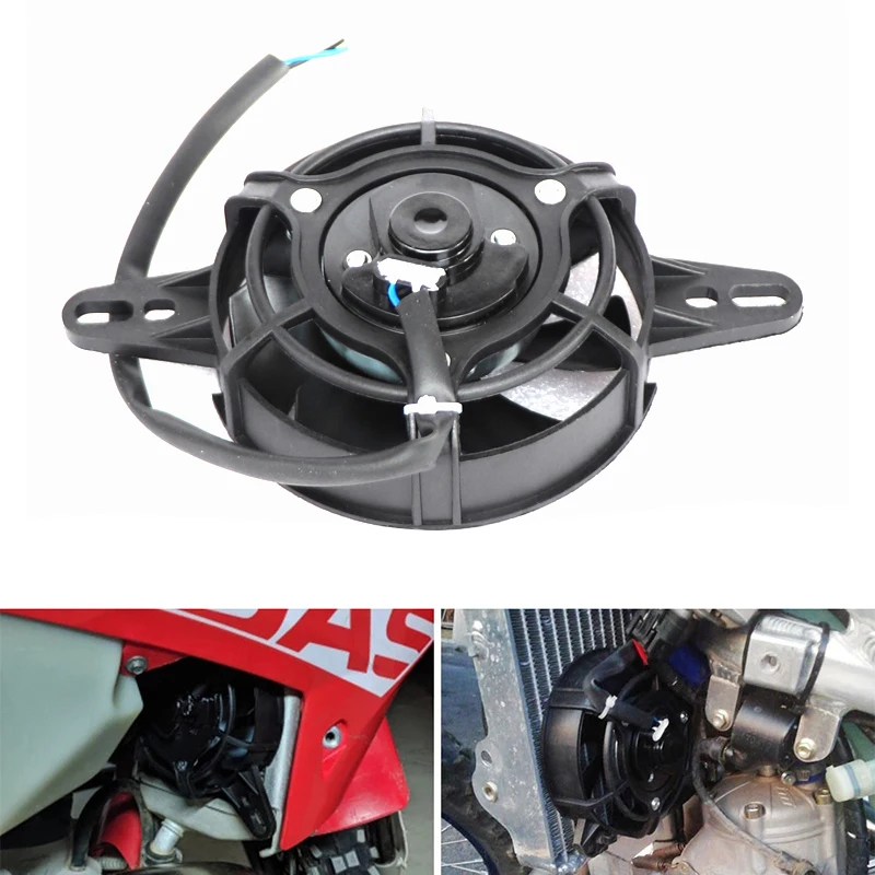 12V-Motorcycle-Cooling-fan-Oil-Cooler-Engine-Electric-Radiator-Fit-for ...