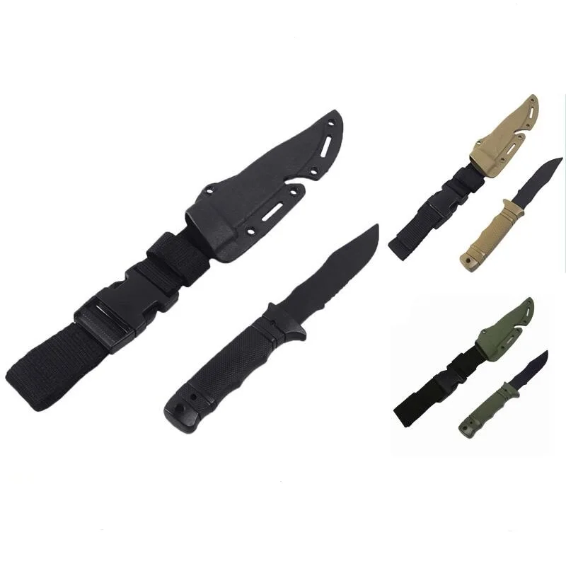 zlangsports 1:1 Tactical Airsoft Rubber Knife Military Training Martial ...