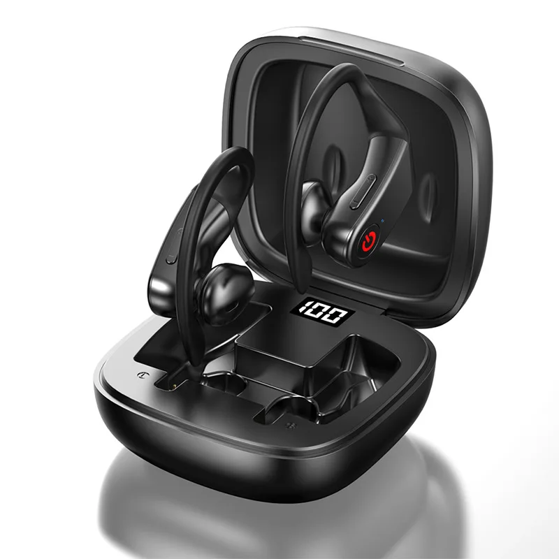 Wireless Bluetooth 5.0 Earphones Digital Display TWS Earplug Sports ...