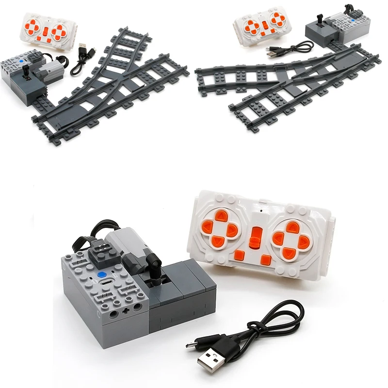 RC-Motor-Train-Track-Change-Device-Left-And-Right-Fork-Rails-Building ...
