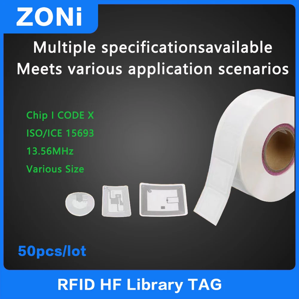 RFID-HF-Library-Tag-ISO15693-13-56MHz-RFID-NFC-Sticker-Label-Electronic ...