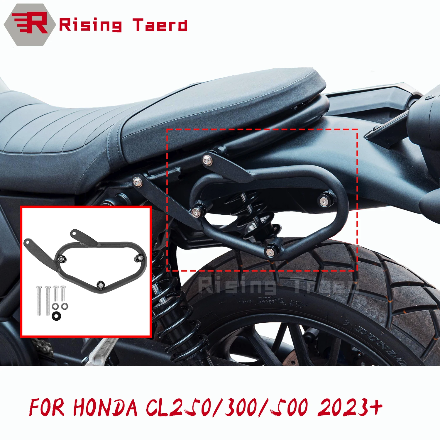 Motorcycle-Left-Luggage-Cargo-Rack-Side-Bag-Mounting-Bracket-SCL500 ...
